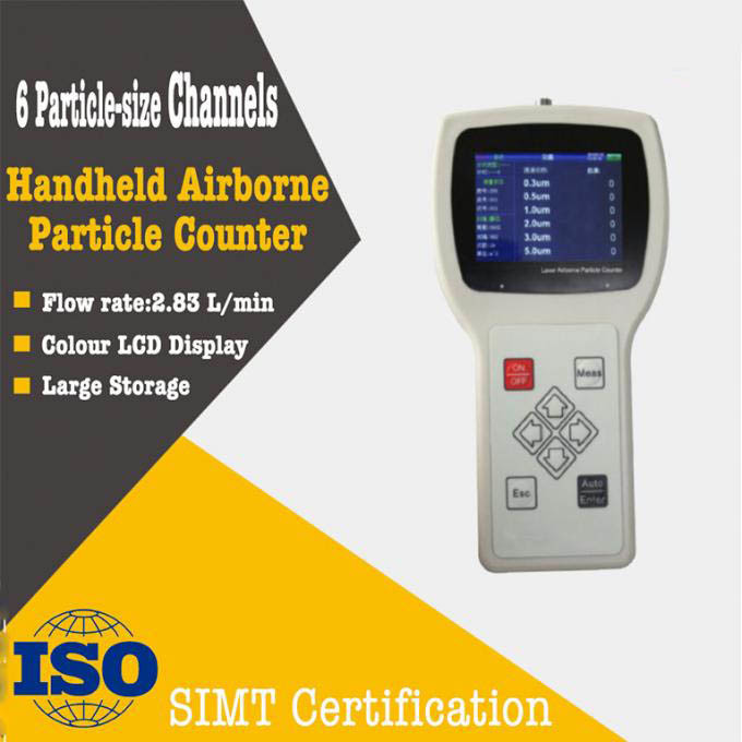6 Channel Airborne Particle Counter เครื่องวัดฝุ่นในอากาศน้ำหนักเบา